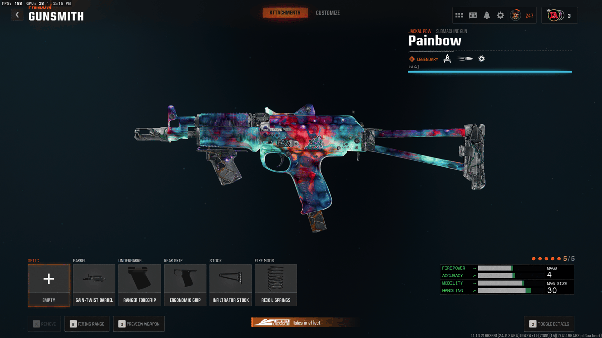 xzoz Call of Duty: Black Ops 6 Jackal PDW Build - wzranked