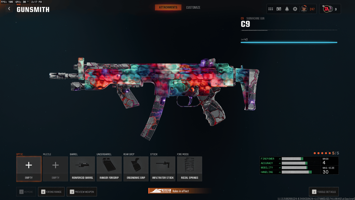 xzoz Call of Duty: Black Ops 6 C9 Build - wzranked