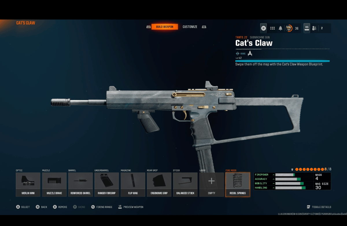 Call of Duty: Black Ops 6 Meta Tanto .22 - wzranked